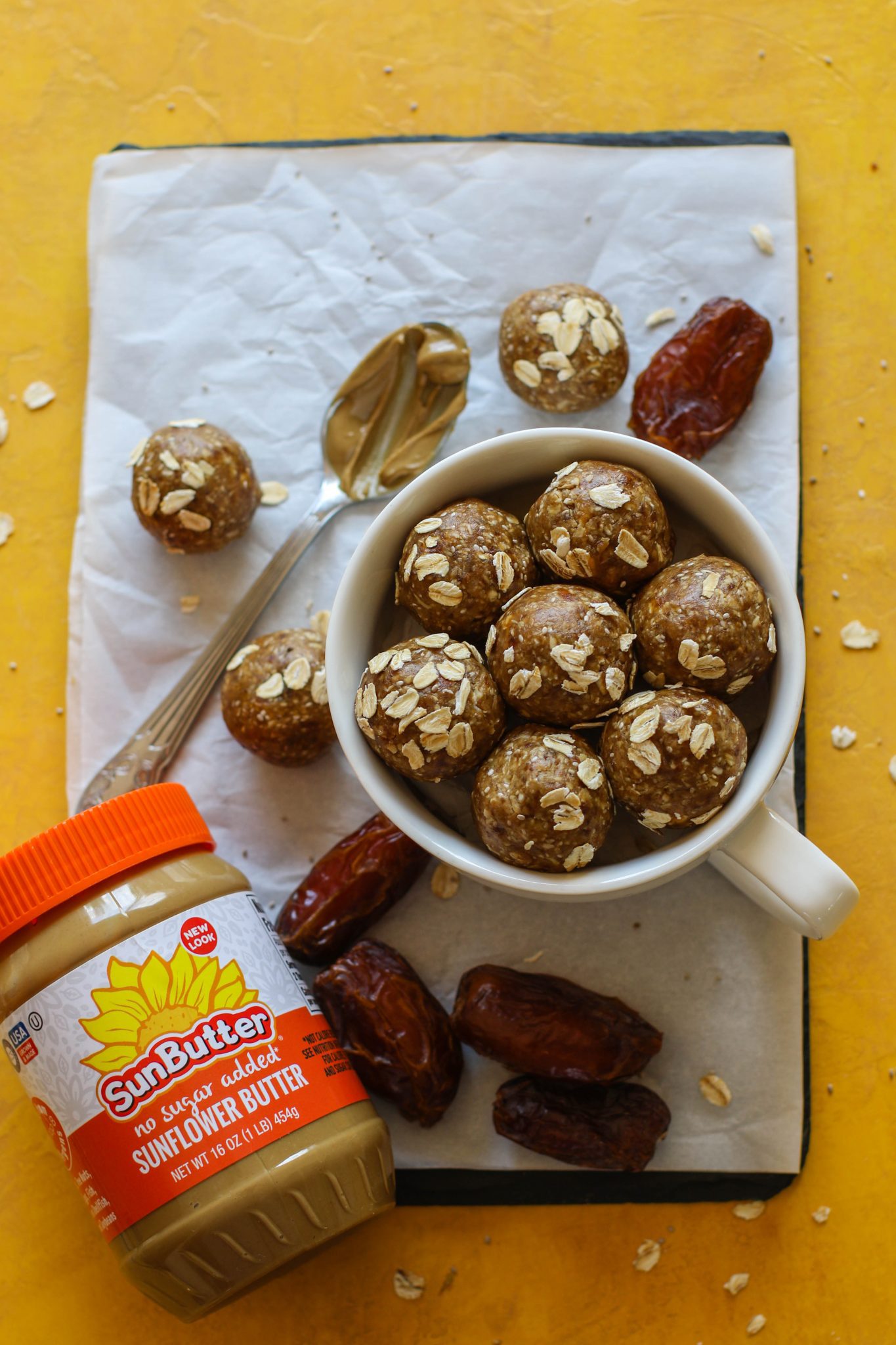 SunButter Date Bliss Balls Recipe with 4 ingredients - Flora & Vino