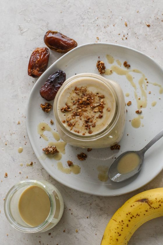 Tahini Date Shake (2-Ways!) Recipe - Flora & Vino