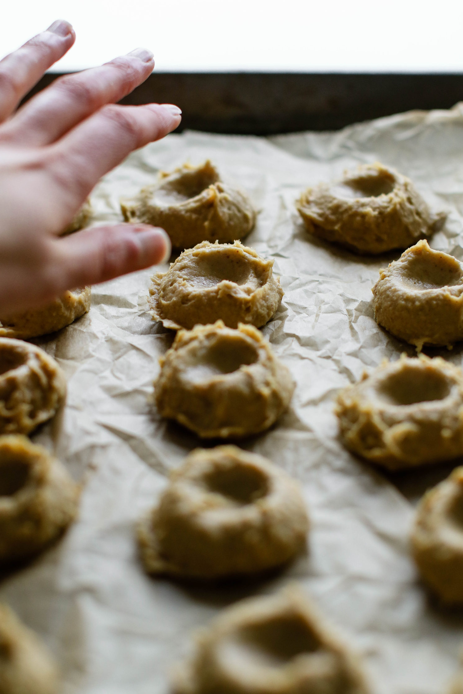 PB Jam 'N' Yam Thumbprint Cookies - Flora & Vino