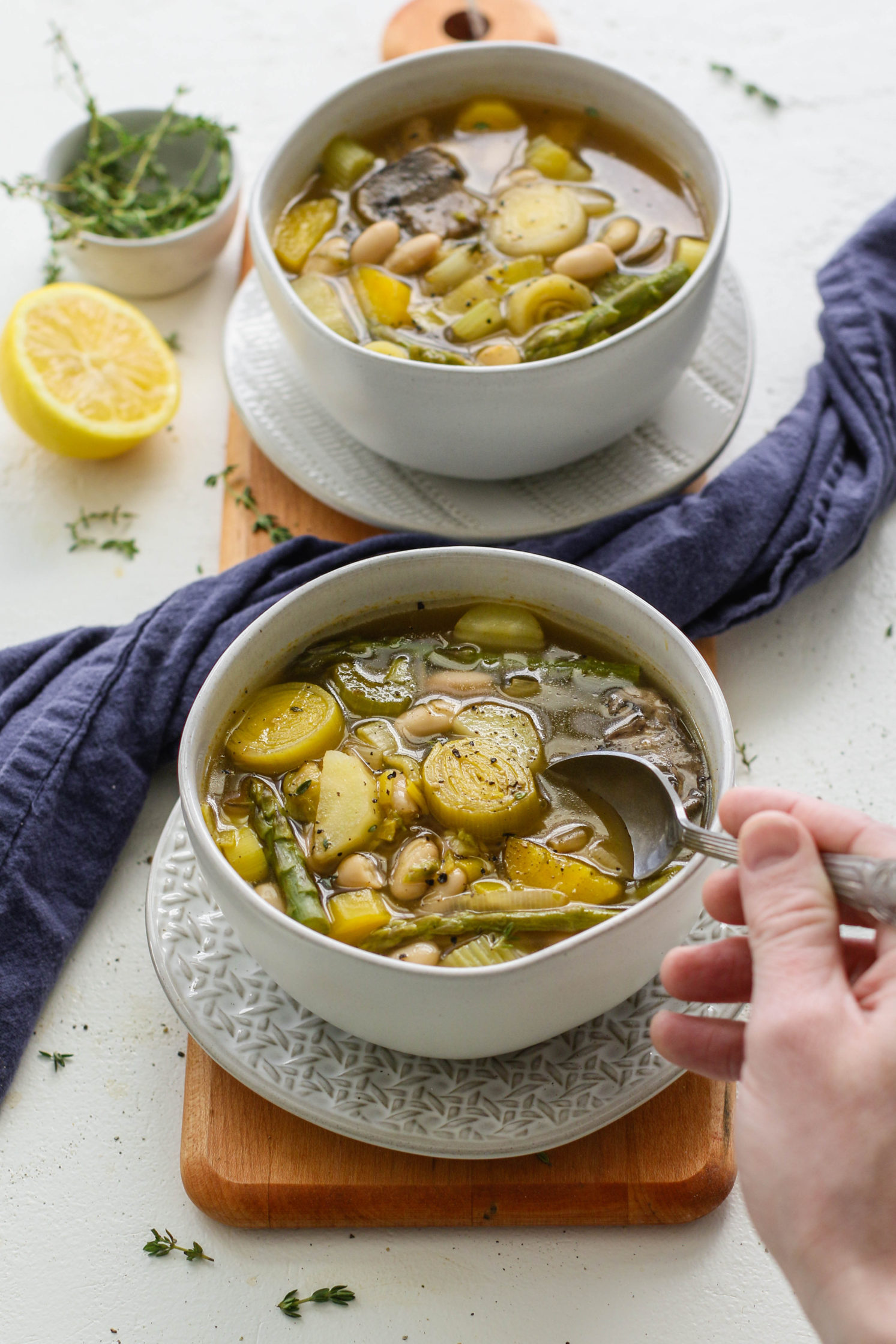 Spring Lemon-y Leek Soup - Flora & Vino