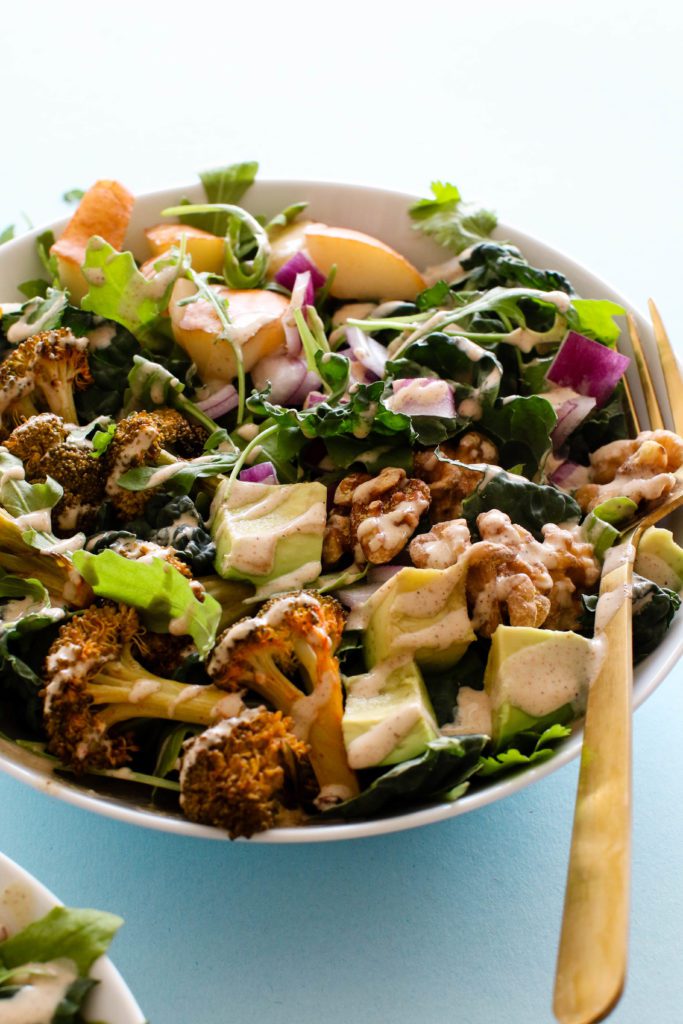 "Sweetgreeny" Detox Salad with Detox Tahini Dressing - Flora & Vino