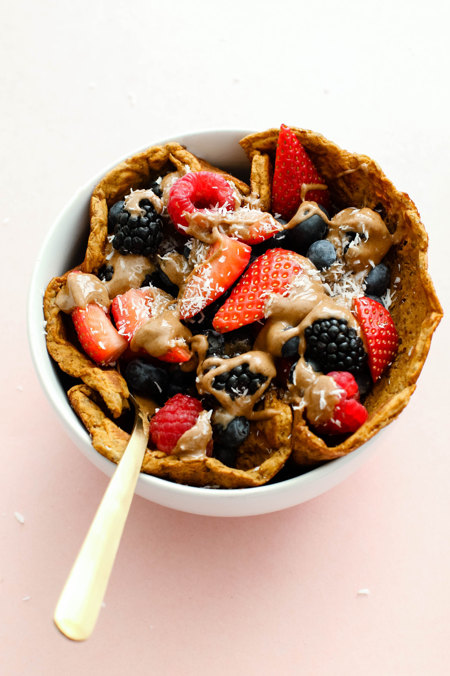 Pumpkin Protein "Pan-crepe" Bowls - Flora & Vino