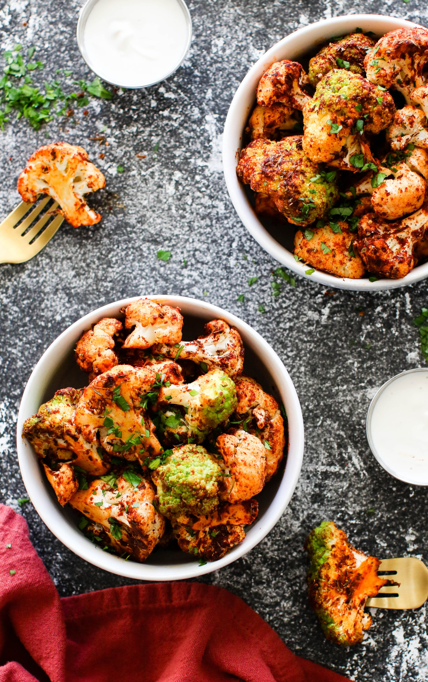 Cajun Cauliflower Poppers Recipe for appetizer - Flora & Vino