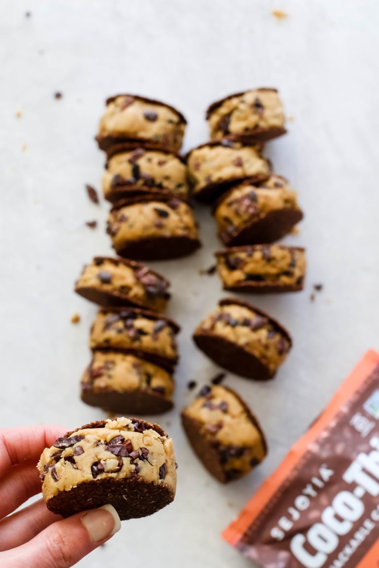 Cacao Chickpea Cookie Dough "Snackwiches" Recipe - Flora & Vino