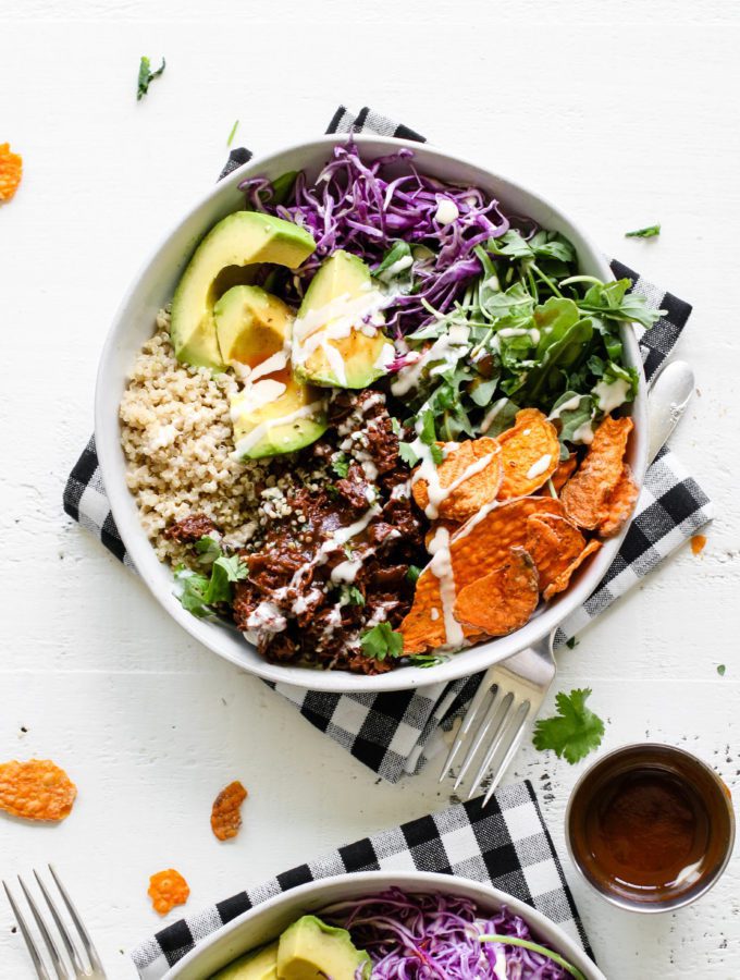 Smashed Burrito Bowls - Flora & Vino