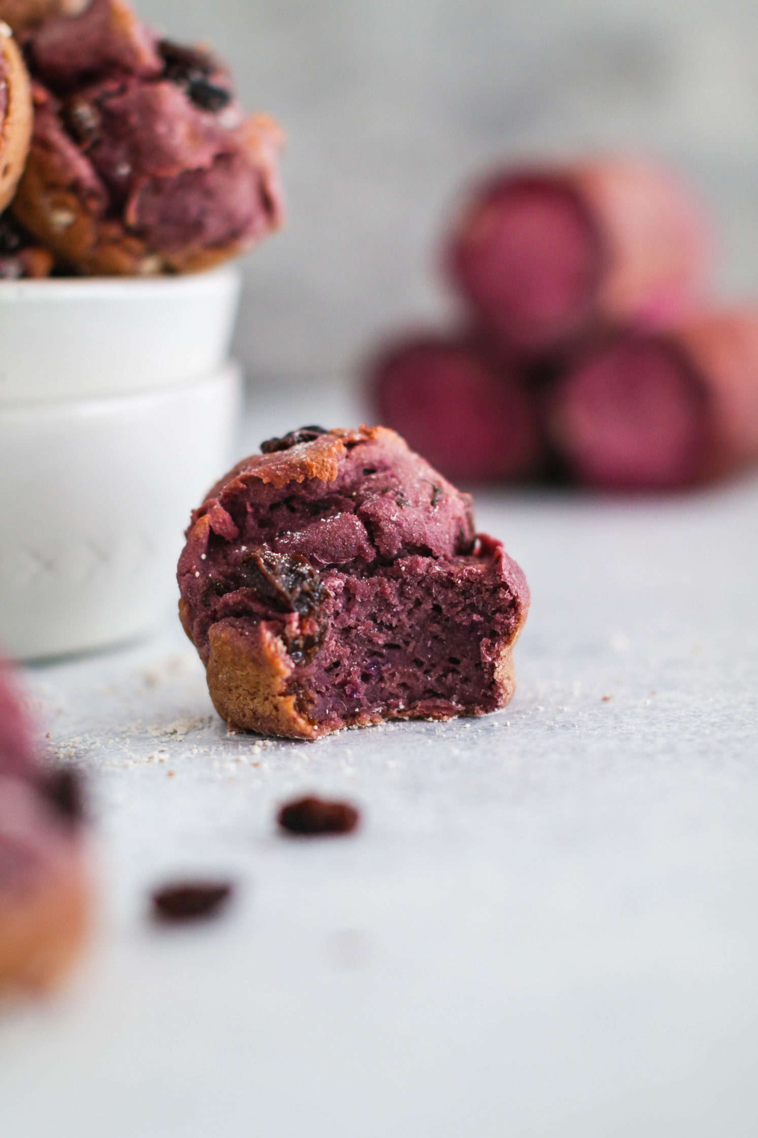 Purple Sweet Potato Muffins - Flora & Vino