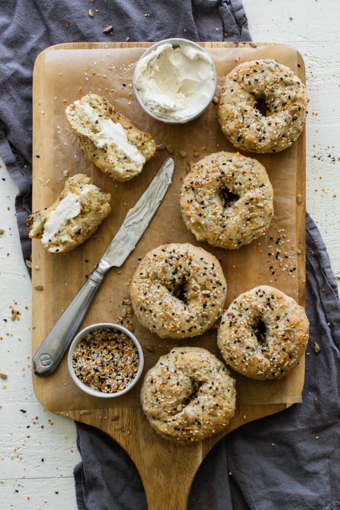 Grain-Free Everything Bagels by Flora & Vino with almond flour and seeds