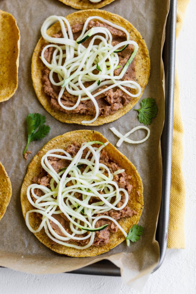 Vegan Zoodle Tostadas Recipe - Flora & Vino