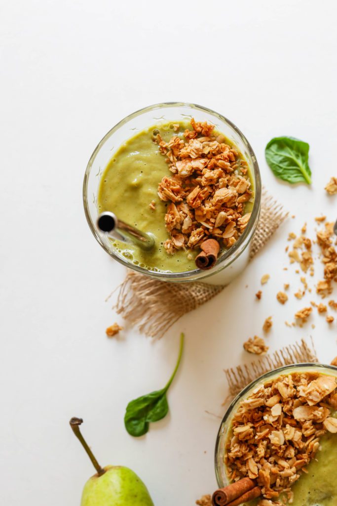 Spiced Green Pear Protein Shake - Flora & Vino