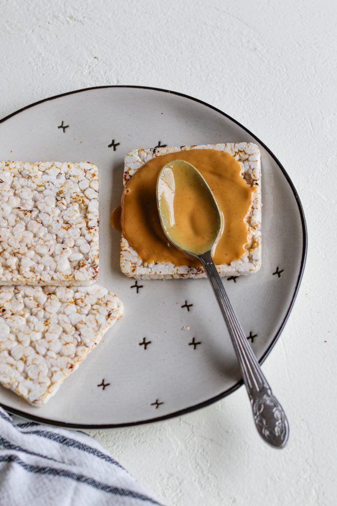 Peanut Butter Blueberry Rice Cake Toasts - Flora & Vino