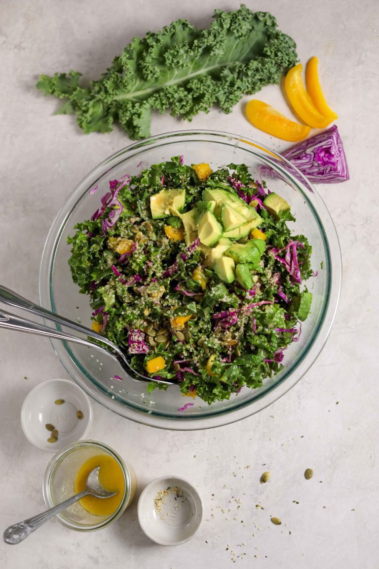 Wintergreen Salad with Maple Dijon Vinaigrette Recipe - Flora & Vino