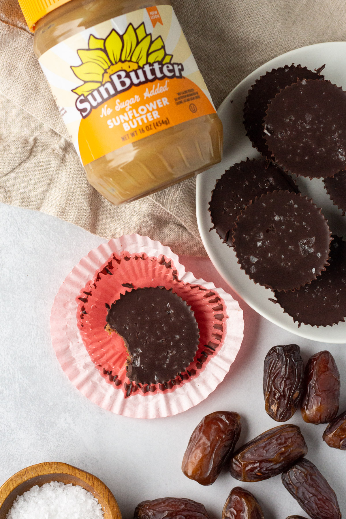 Chocolate Caramel SunButter Cups - Flora & Vino