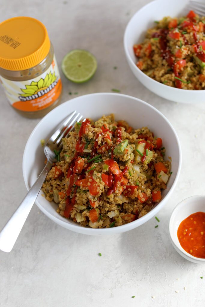 SunButter Quinoa Fried Rice Recipe - Flora & Vino