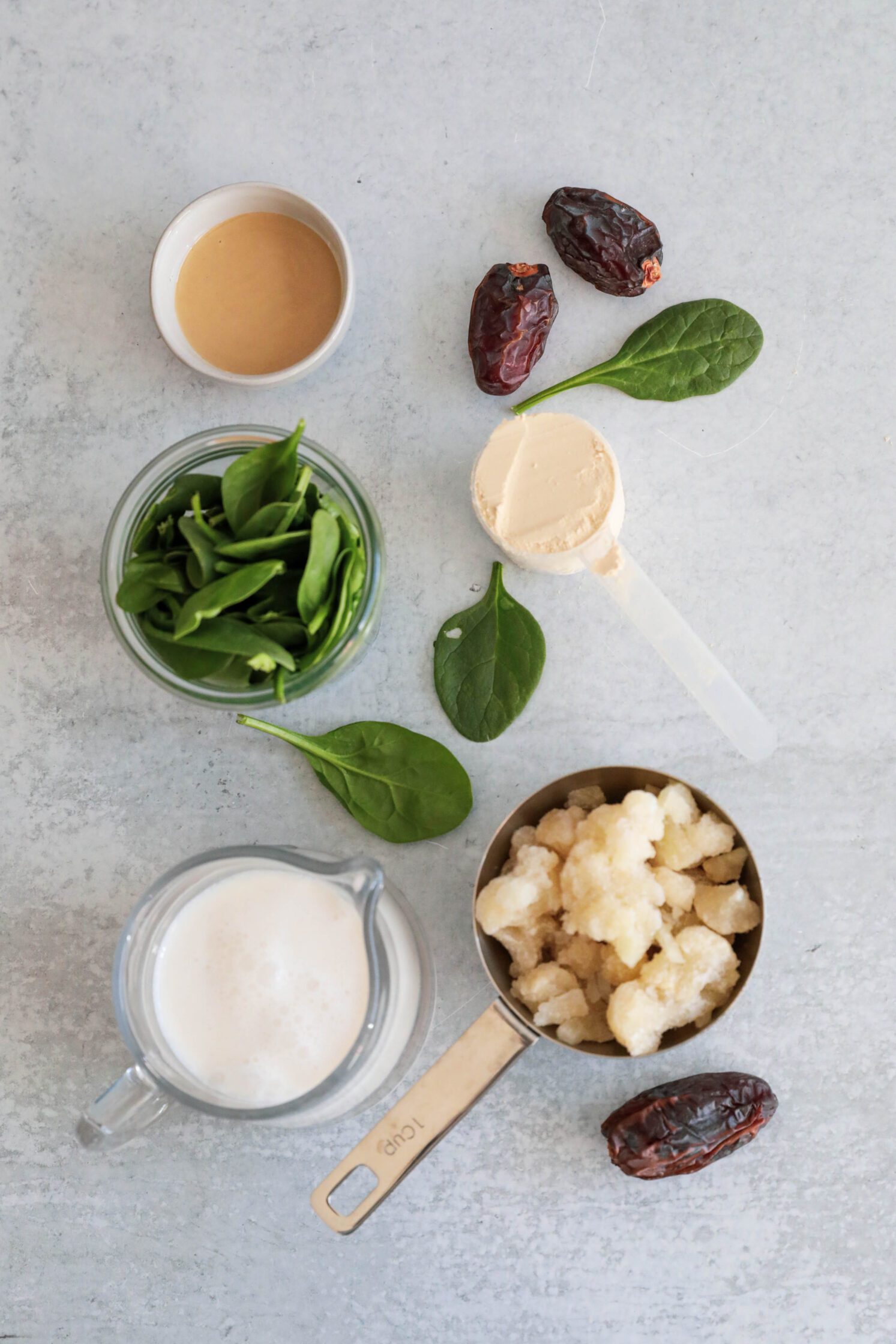 Green Tahini Date Shake - Flora & Vino