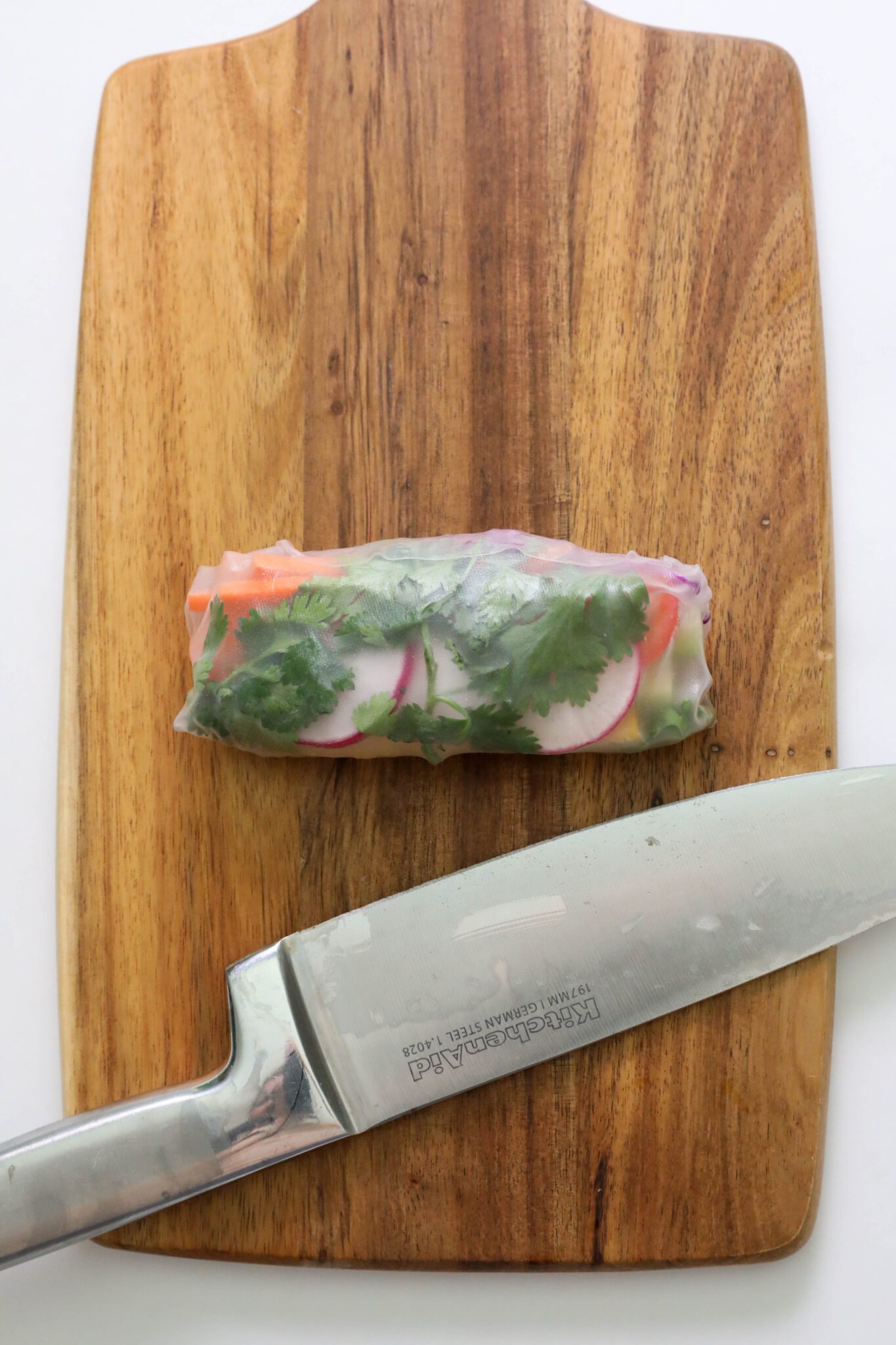 Rainbow Rice Paper Wraps with Black Sesame Sauce - Flora & Vino