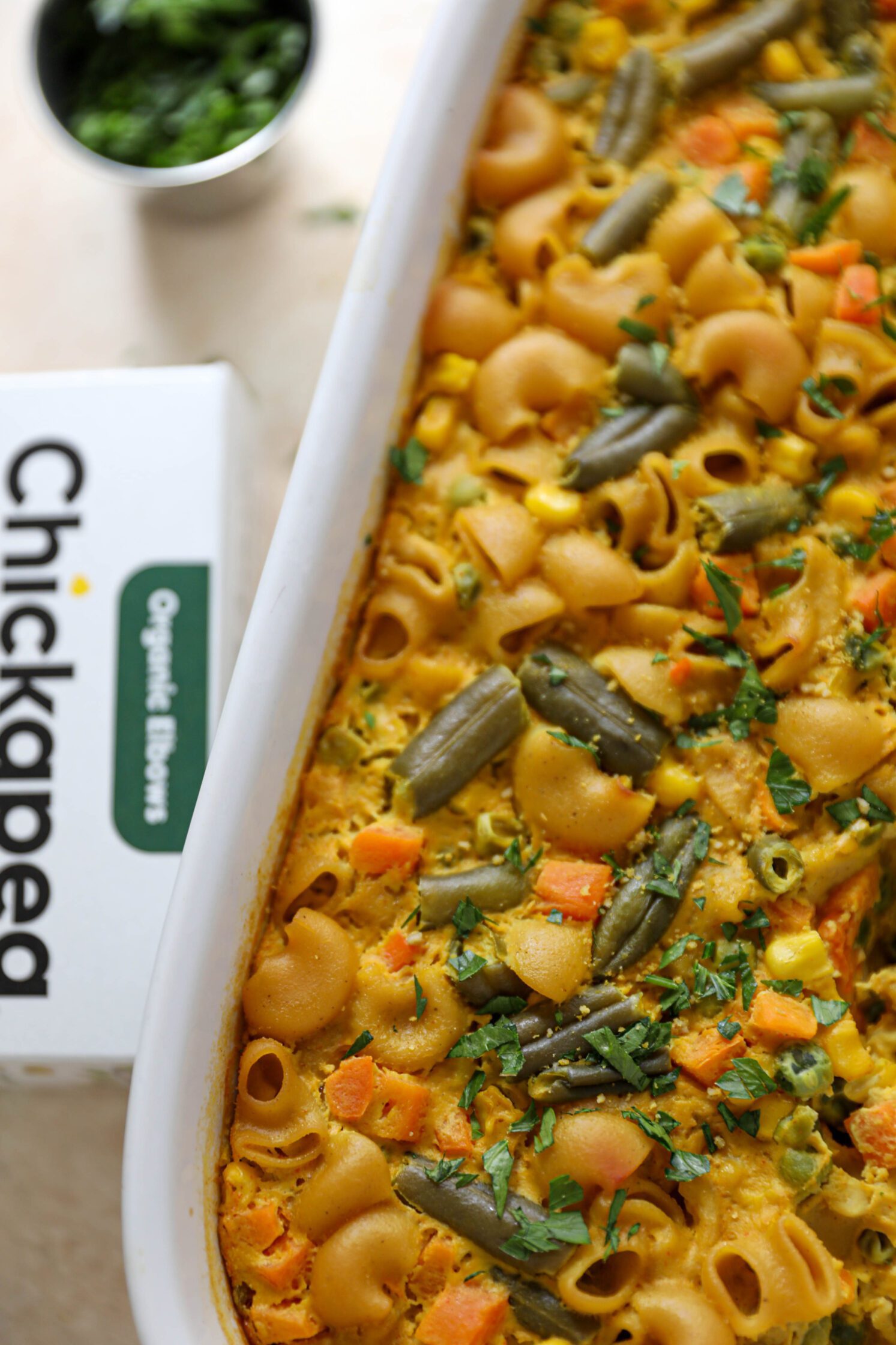 Chickpea Macaroni Casserole Recipe - Flora & Vino