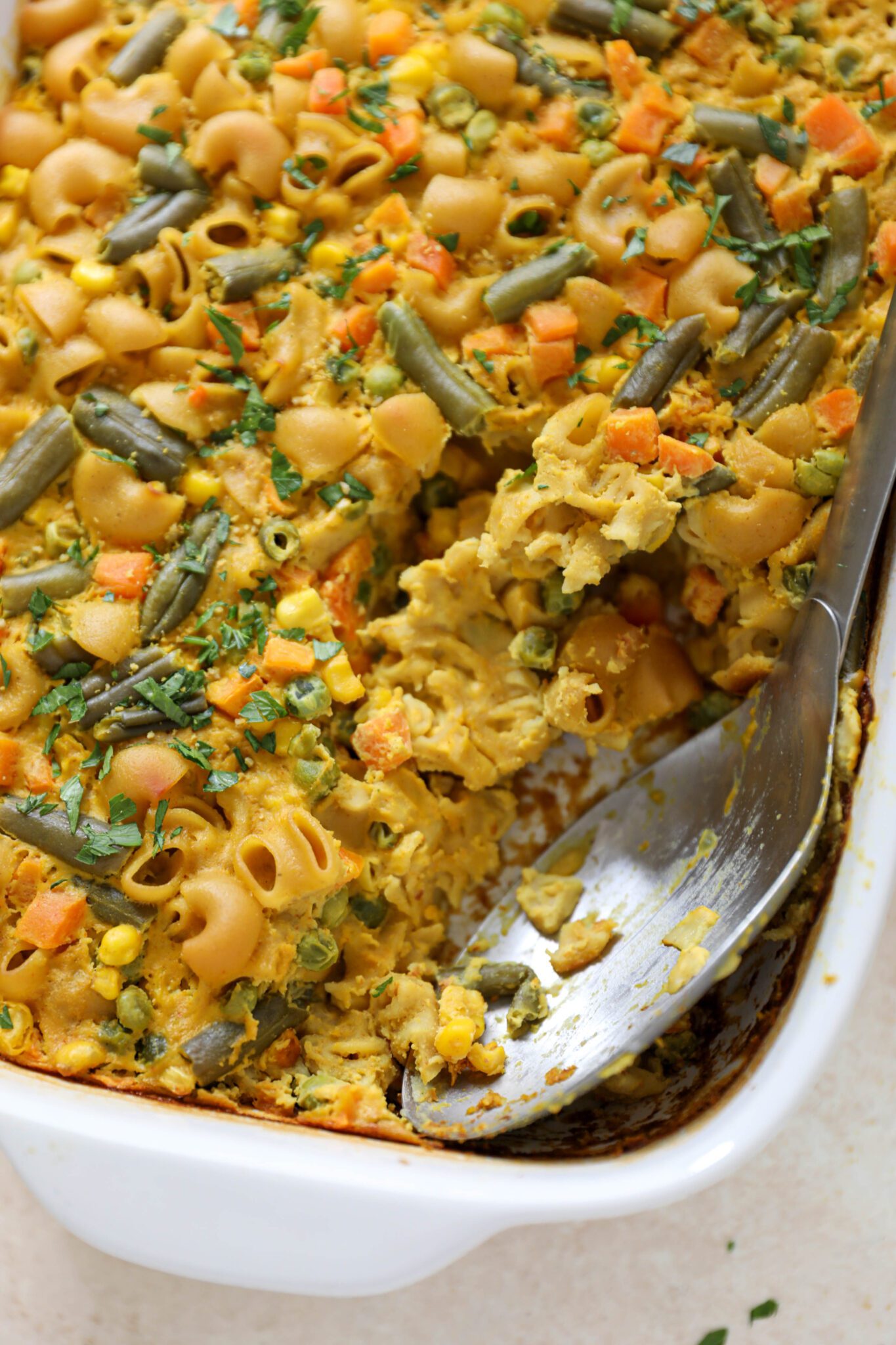 Chickpea Macaroni Casserole Recipe - Flora & Vino