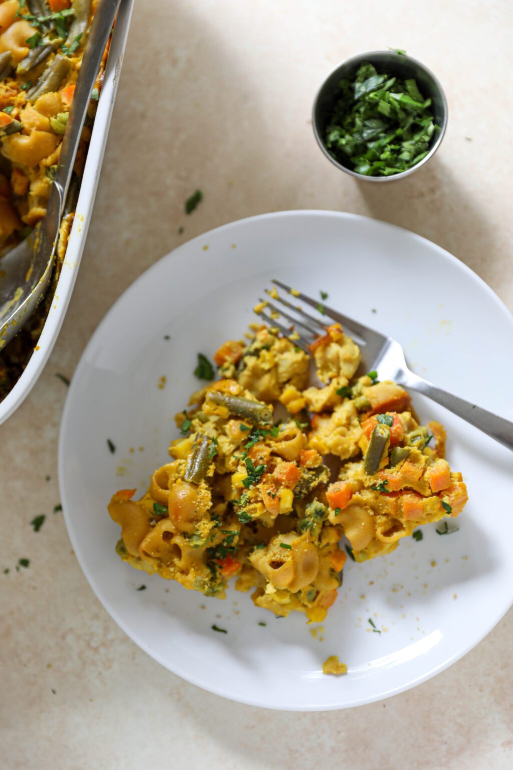 Chickpea Macaroni Casserole Recipe - Flora & Vino