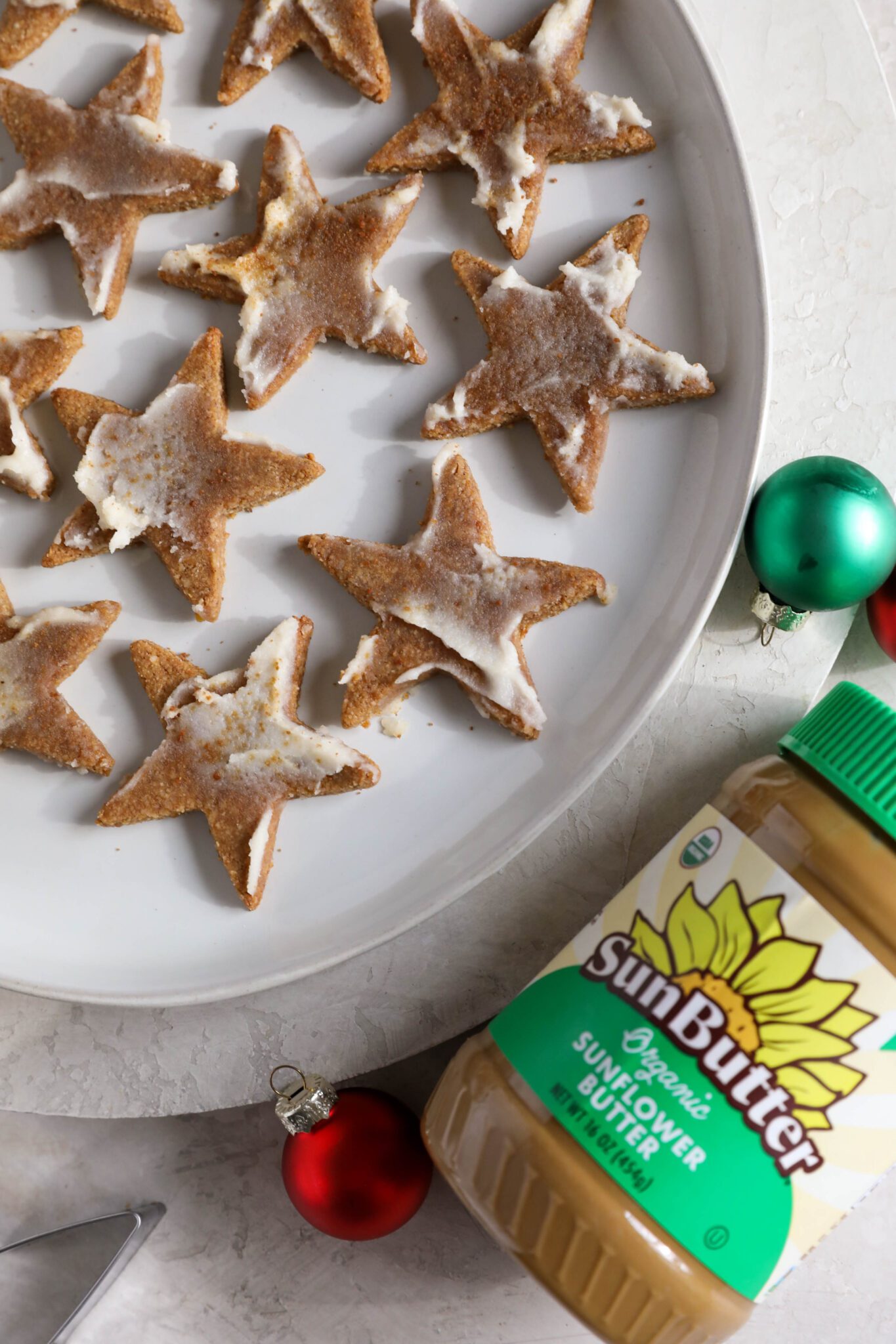 Cinnamon SunButter Star Cookies (Zimtsterne) Recipes - Flora & Vino