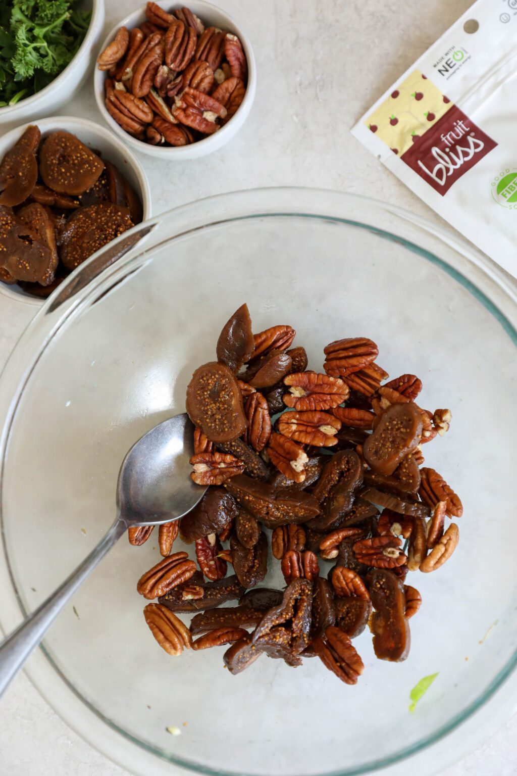 Roasted Brussels Sprouts with Figs & Pecans Recipe - Flora & Vino