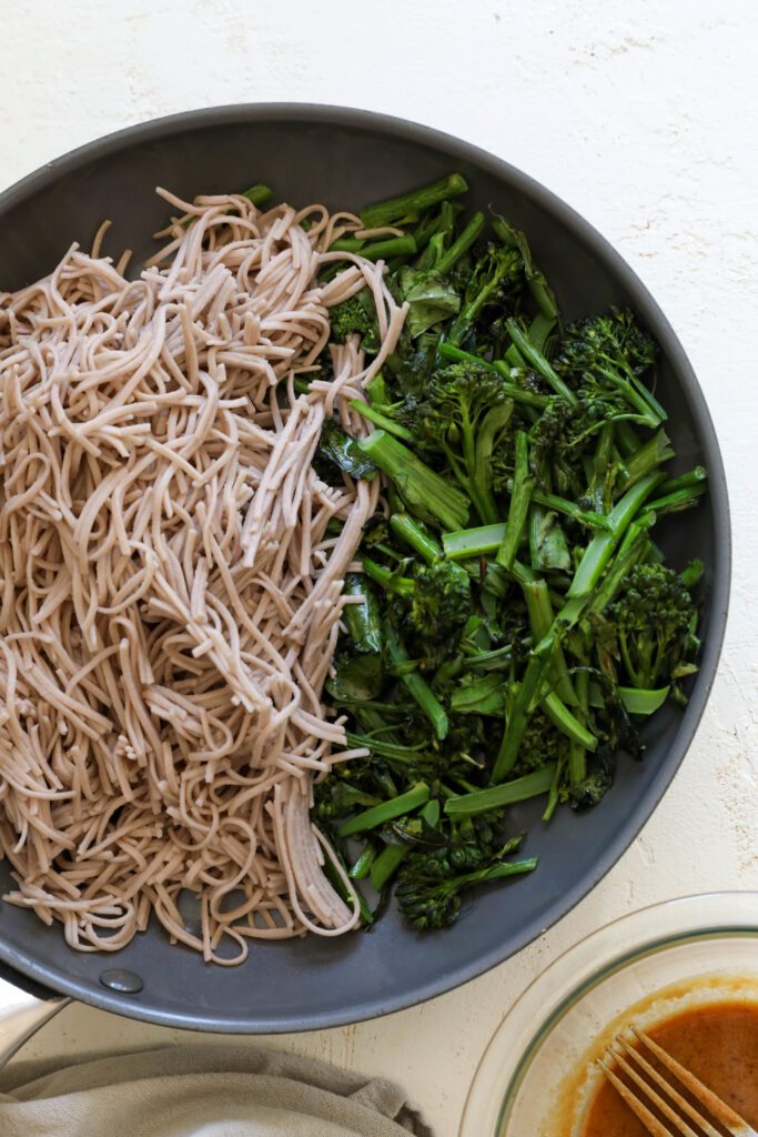 Sesame Tahini Soba Noodles - Flora & Vino