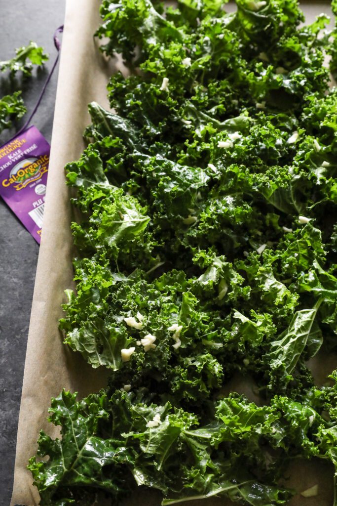 Lime Maple Roasted Kale - Flora & Vino