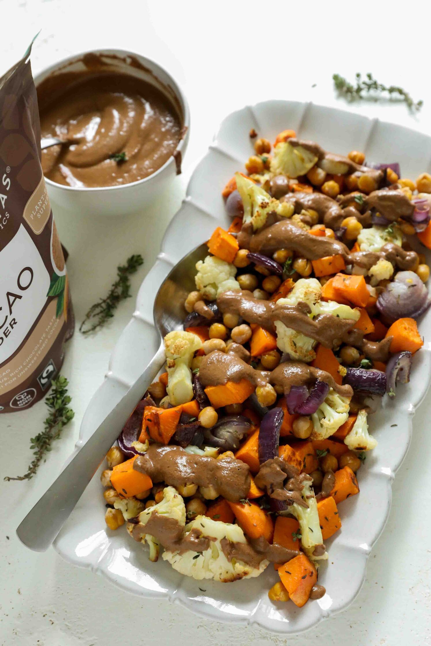 Vegetable Mole Sheet Pan Meal - Flora & Vino