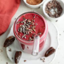 Red Velvet Protein Shake - Flora & Vino