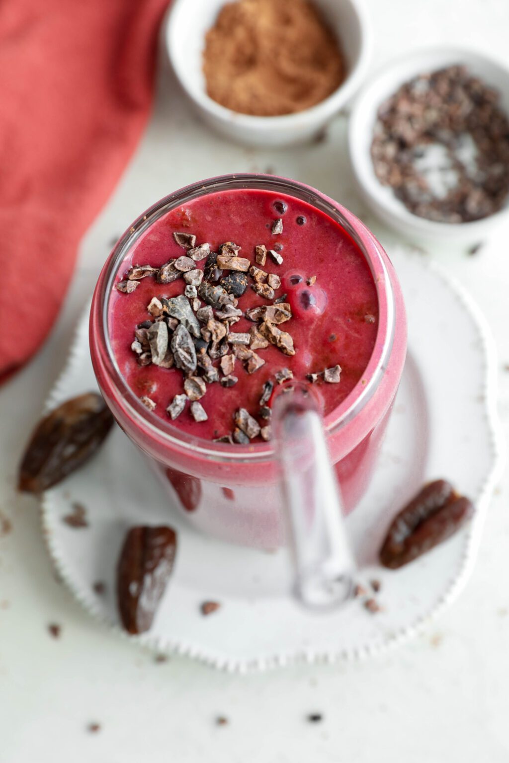 Red Velvet Protein Shake - Flora & Vino