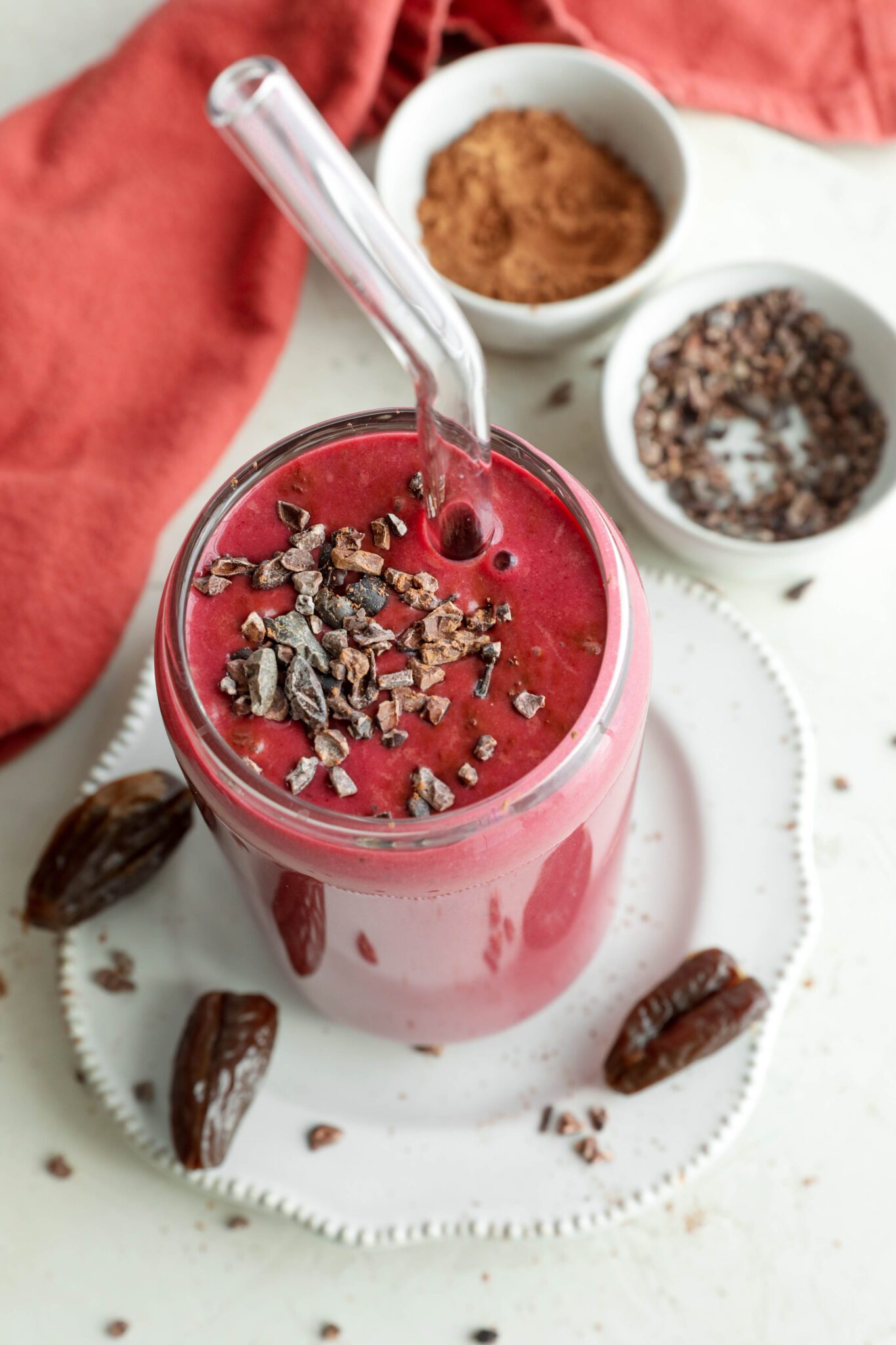 Red Velvet Protein Shake - Flora & Vino