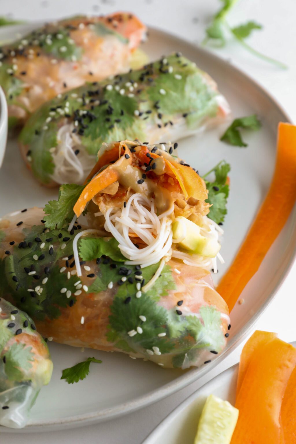 Kimchi Summer Rolls Recipe - Flora & Vino