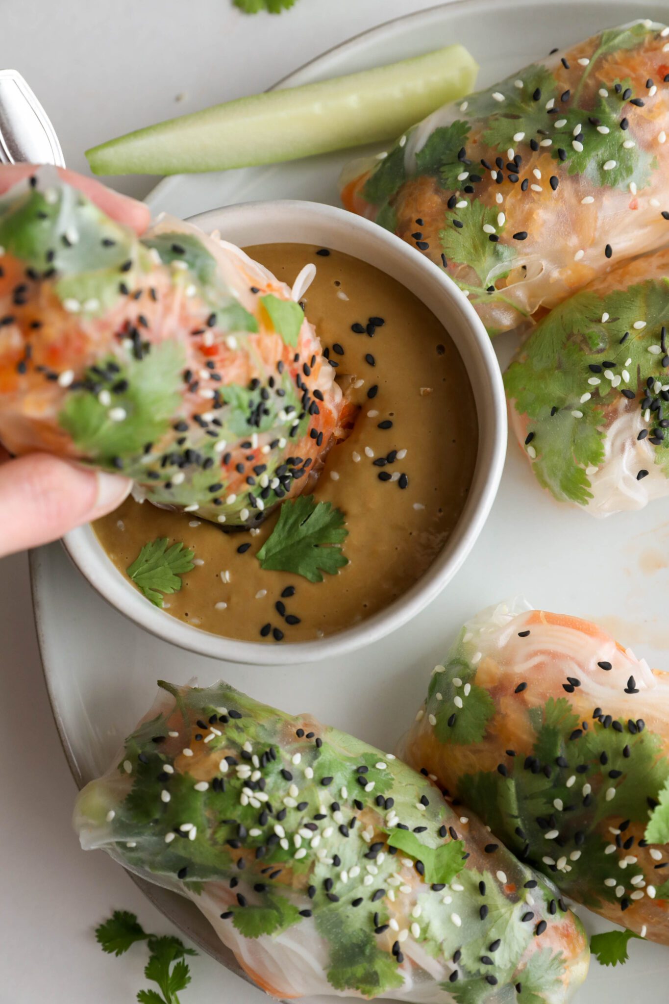 Kimchi Summer Rolls Recipe - Flora & Vino