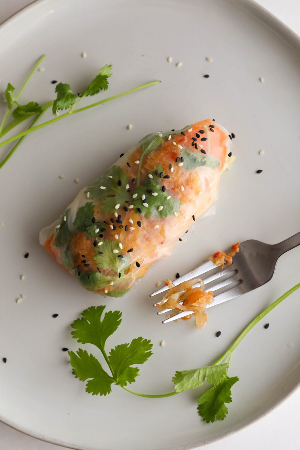 Kimchi Summer Rolls Recipe - Flora & Vino