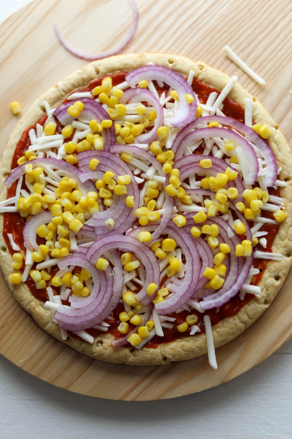 BBQ Tofu Pizza with Chickpea Crust Recipe - Flora & Vino