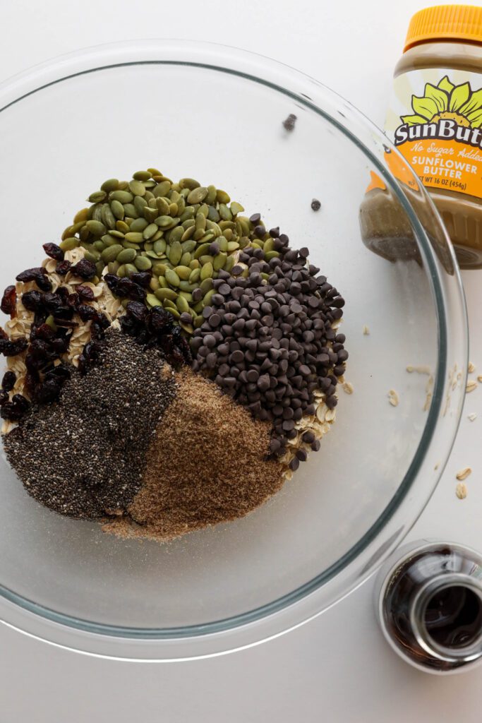 Nut-Free SunButter Granola Bars by Flora & Vino for back-to-school snack