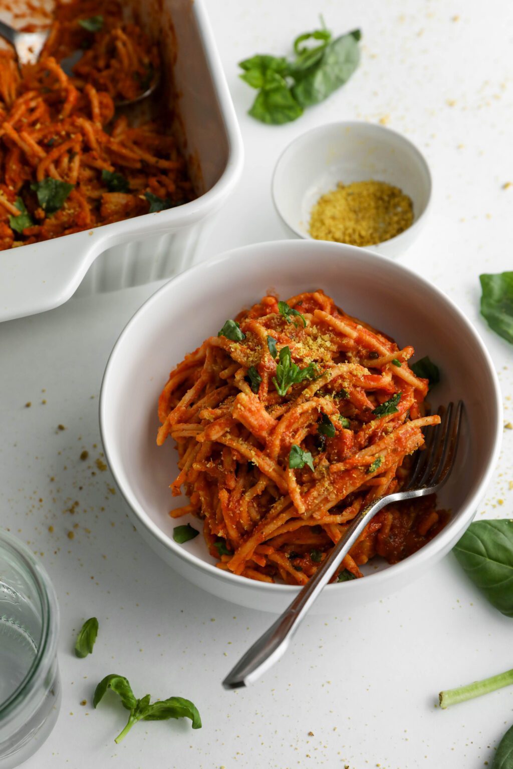 No-Boil Spaghetti Bake (Vegan & Gluten-Free!) - Flora & Vino