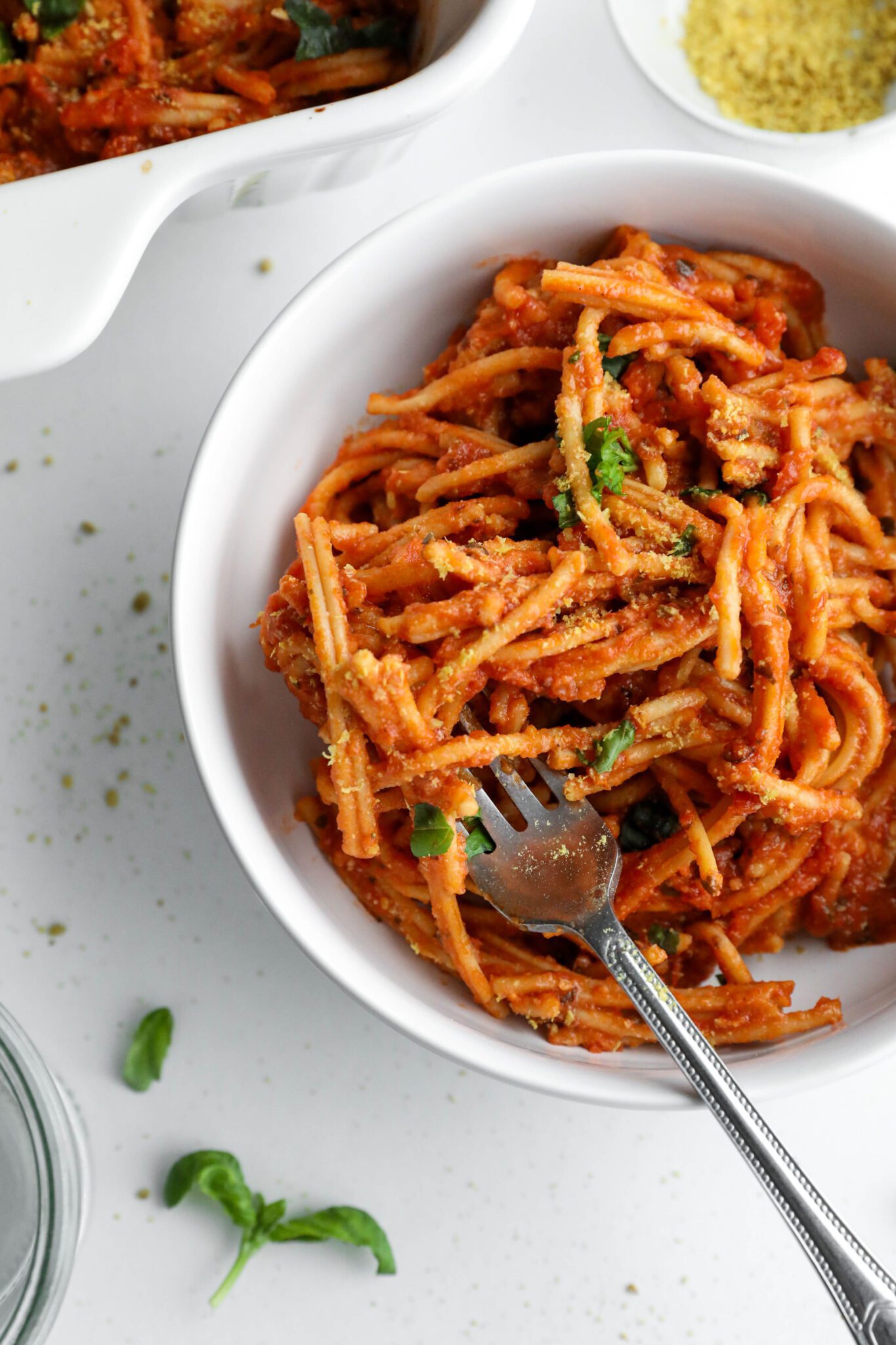 No-Boil Spaghetti Bake (Vegan & Gluten-Free!) - Flora & Vino