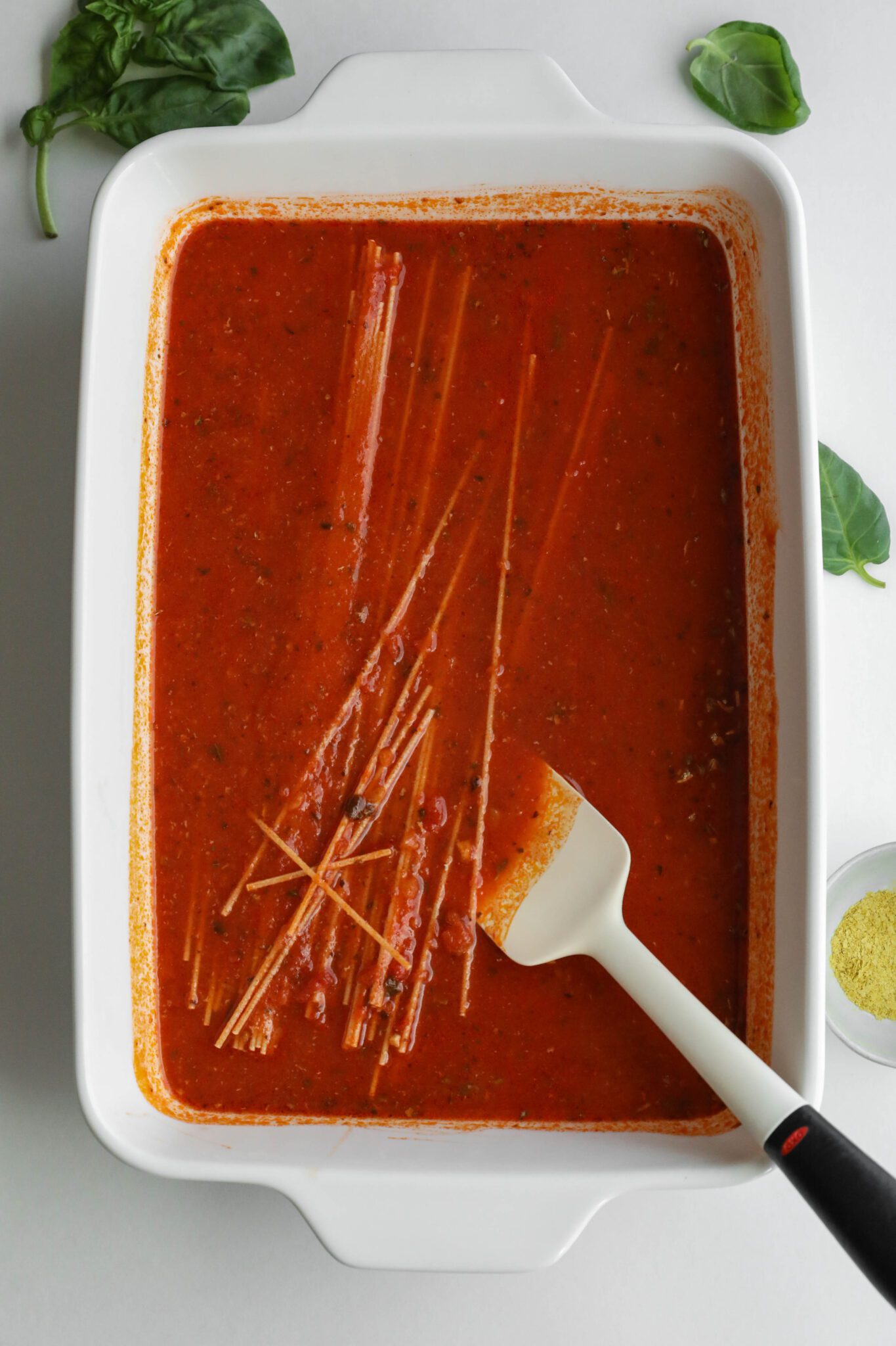 No-Boil Spaghetti Bake (Vegan & Gluten-Free!) - Flora & Vino