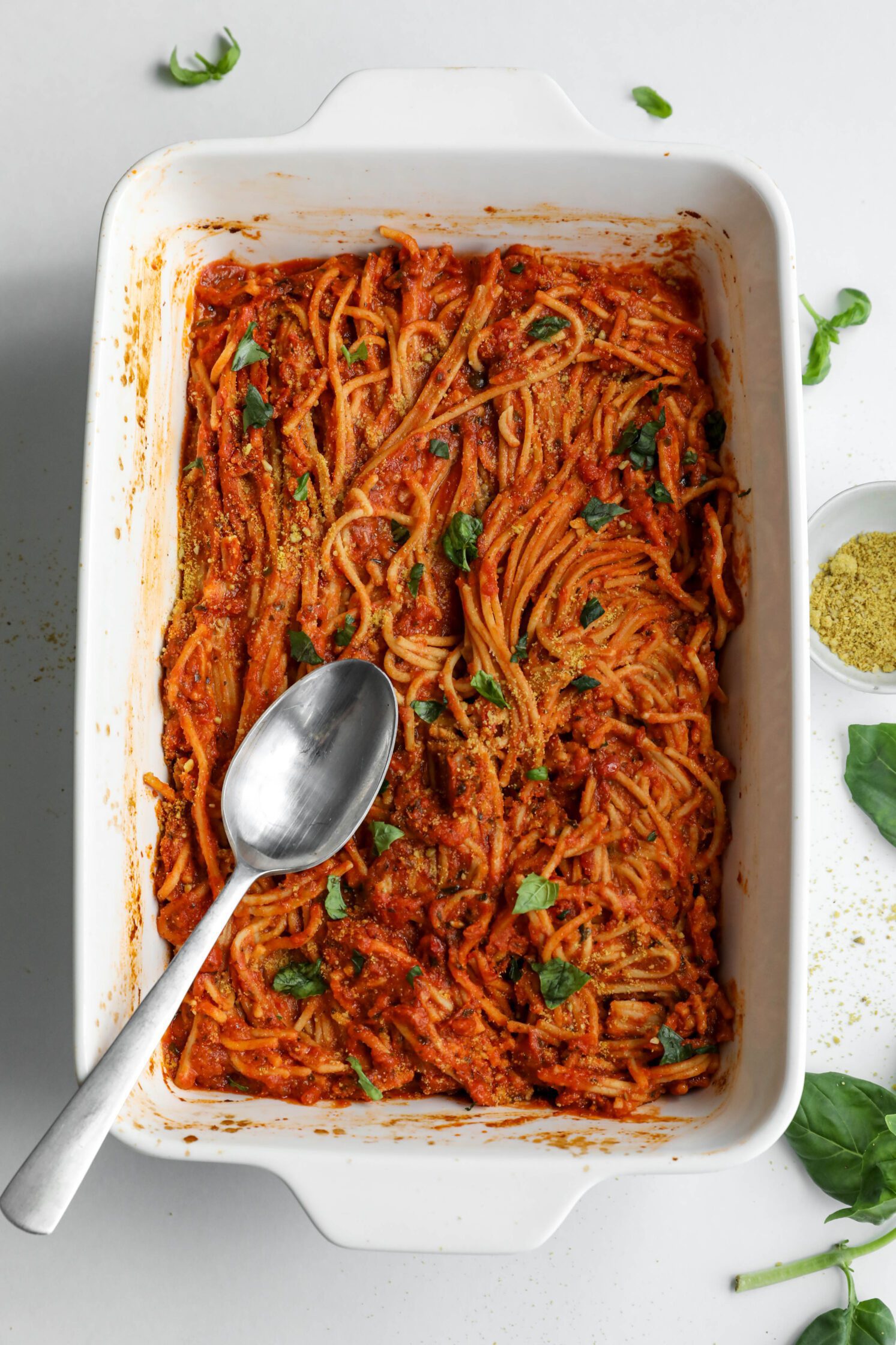 No-Boil Spaghetti Bake (Vegan & Gluten-Free!) - Flora & Vino