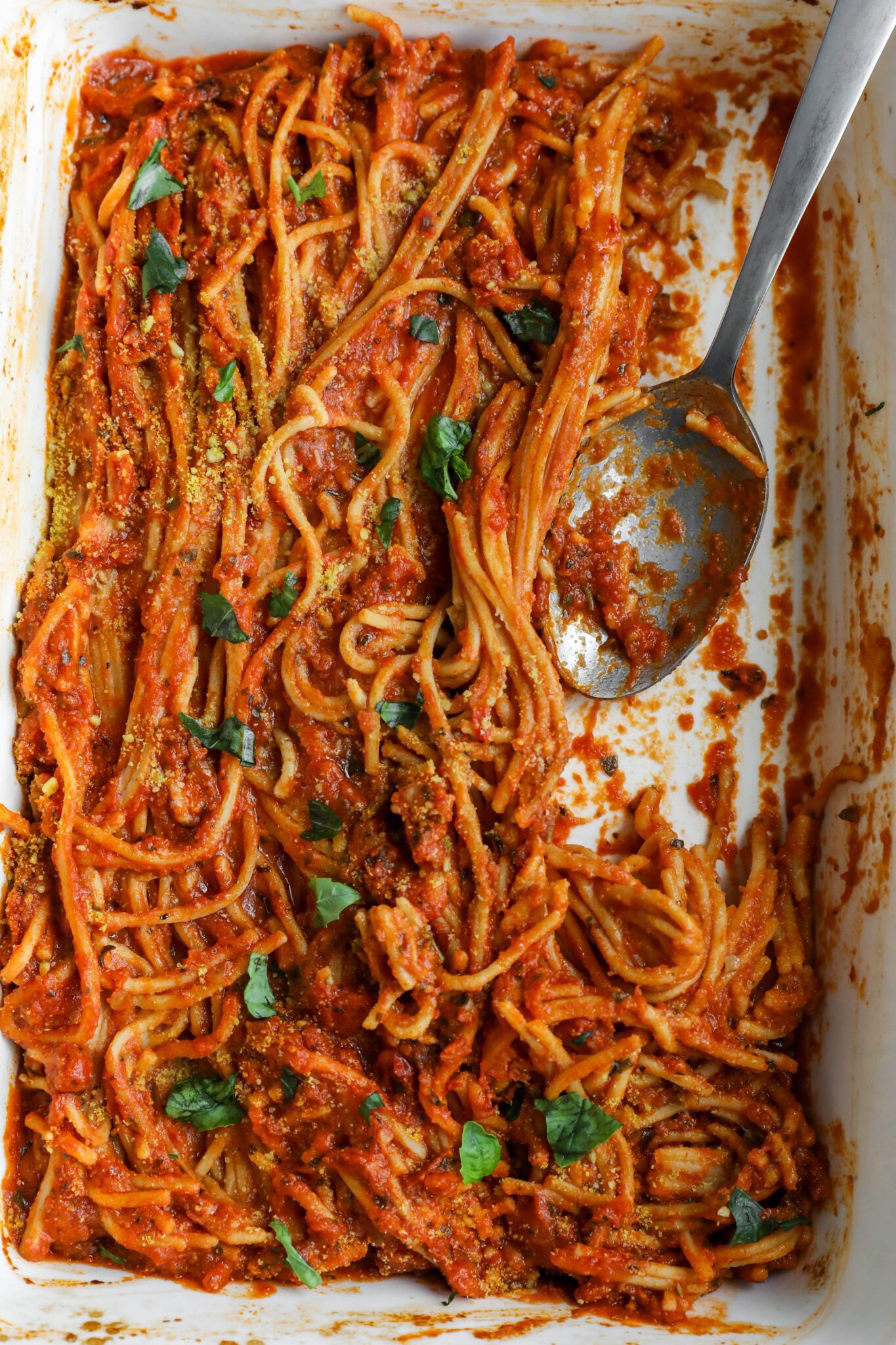 No-Boil Spaghetti Bake (Vegan & Gluten-Free!) - Flora & Vino