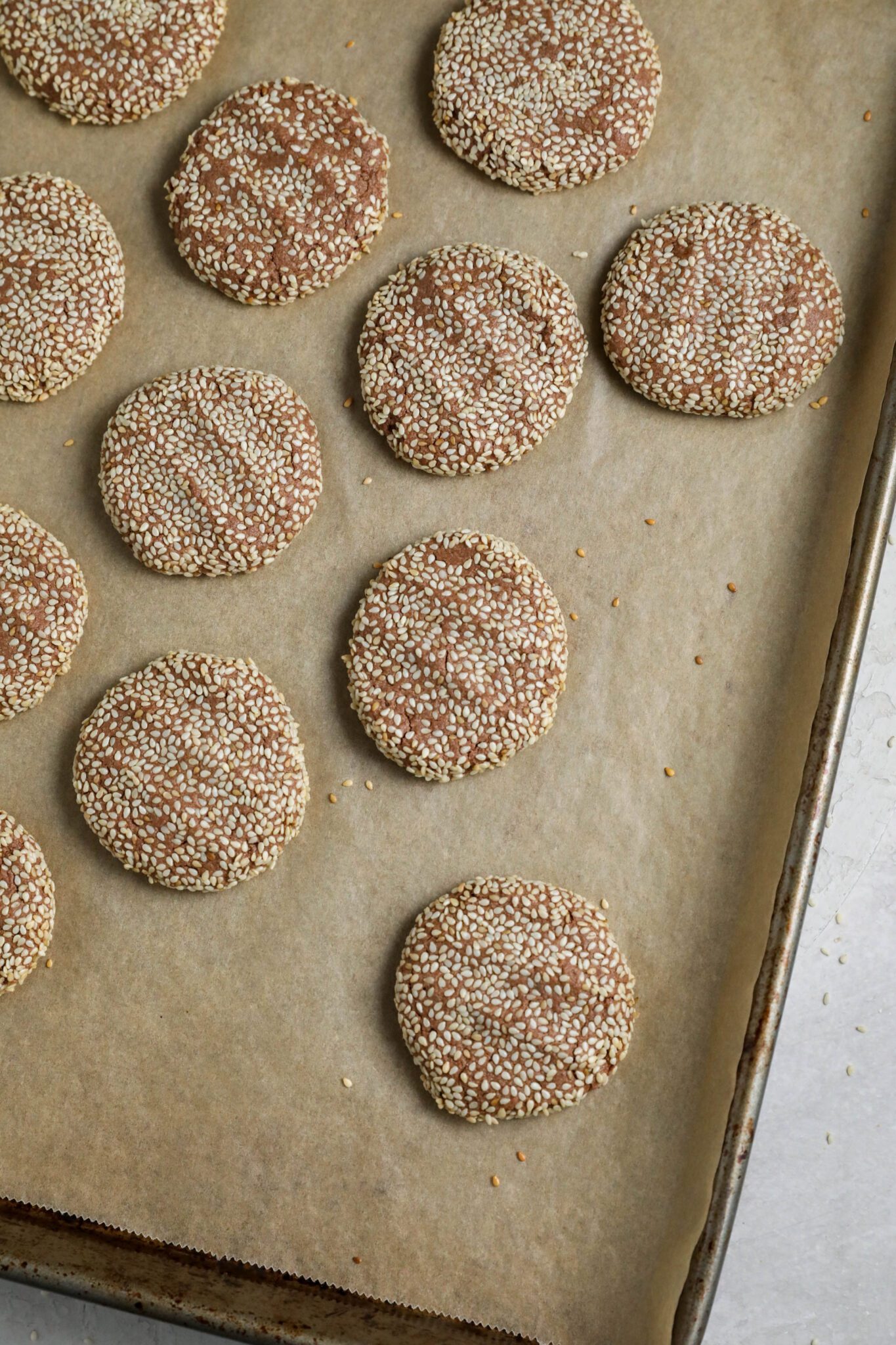 Chocolate Sesame Tahini Cookies Recipe - Flora & Vino