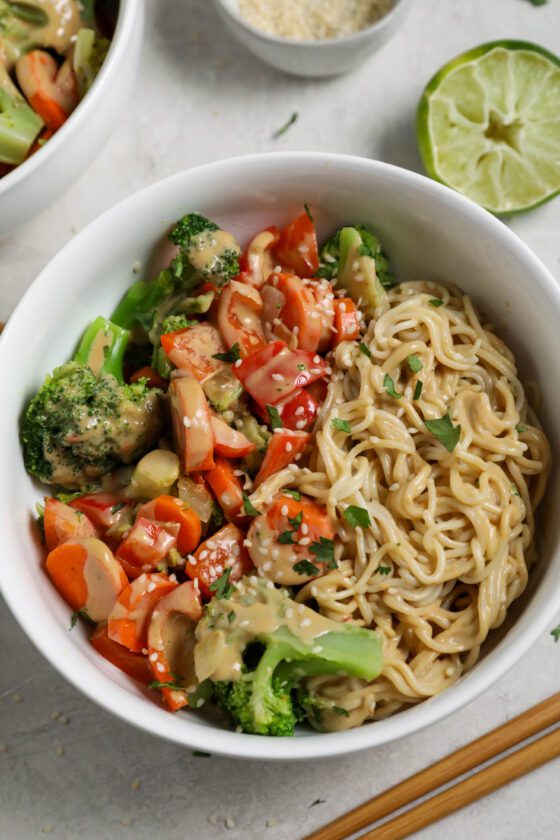 SunButter Ramen Noodle Bowls Recipe - Flora & Vino