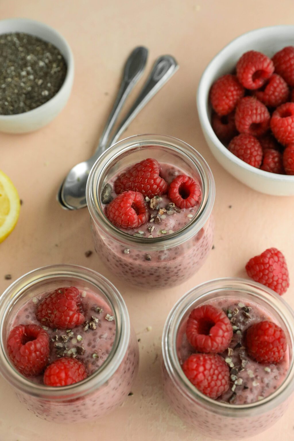 Raspberry Chia Pudding Recipe (naturally sweetened!) - Flora & Vino