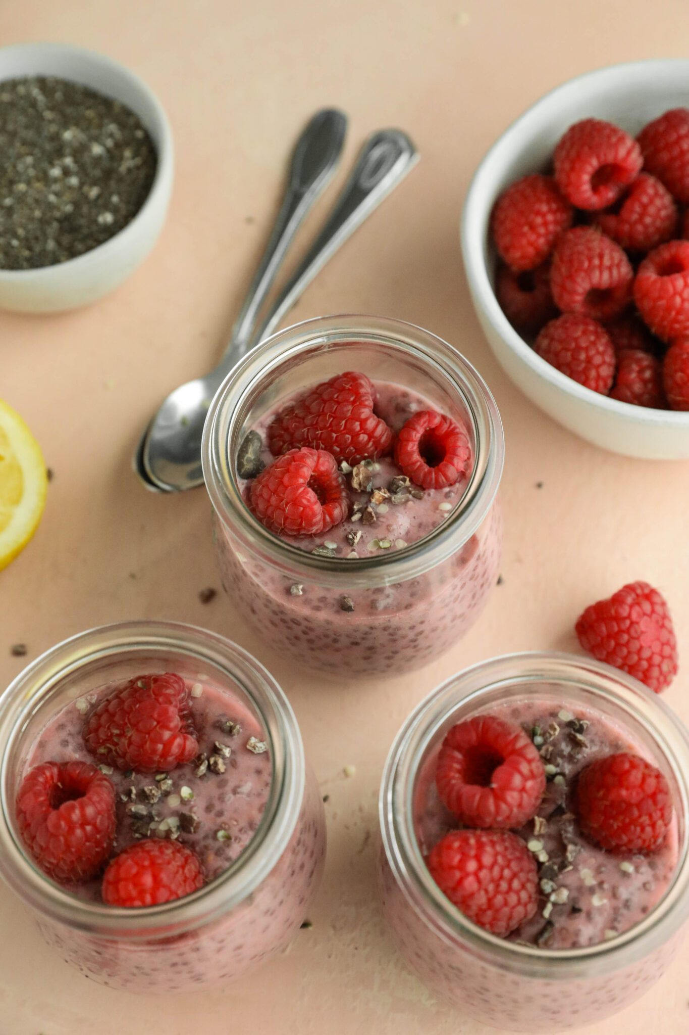 Raspberry Chia Pudding Recipe (naturally sweetened!) - Flora & Vino