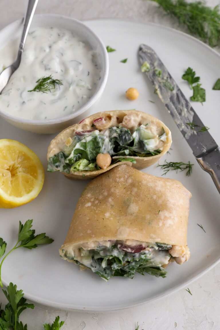 Chopped Greek Wrap Recipe - Flora & Vino