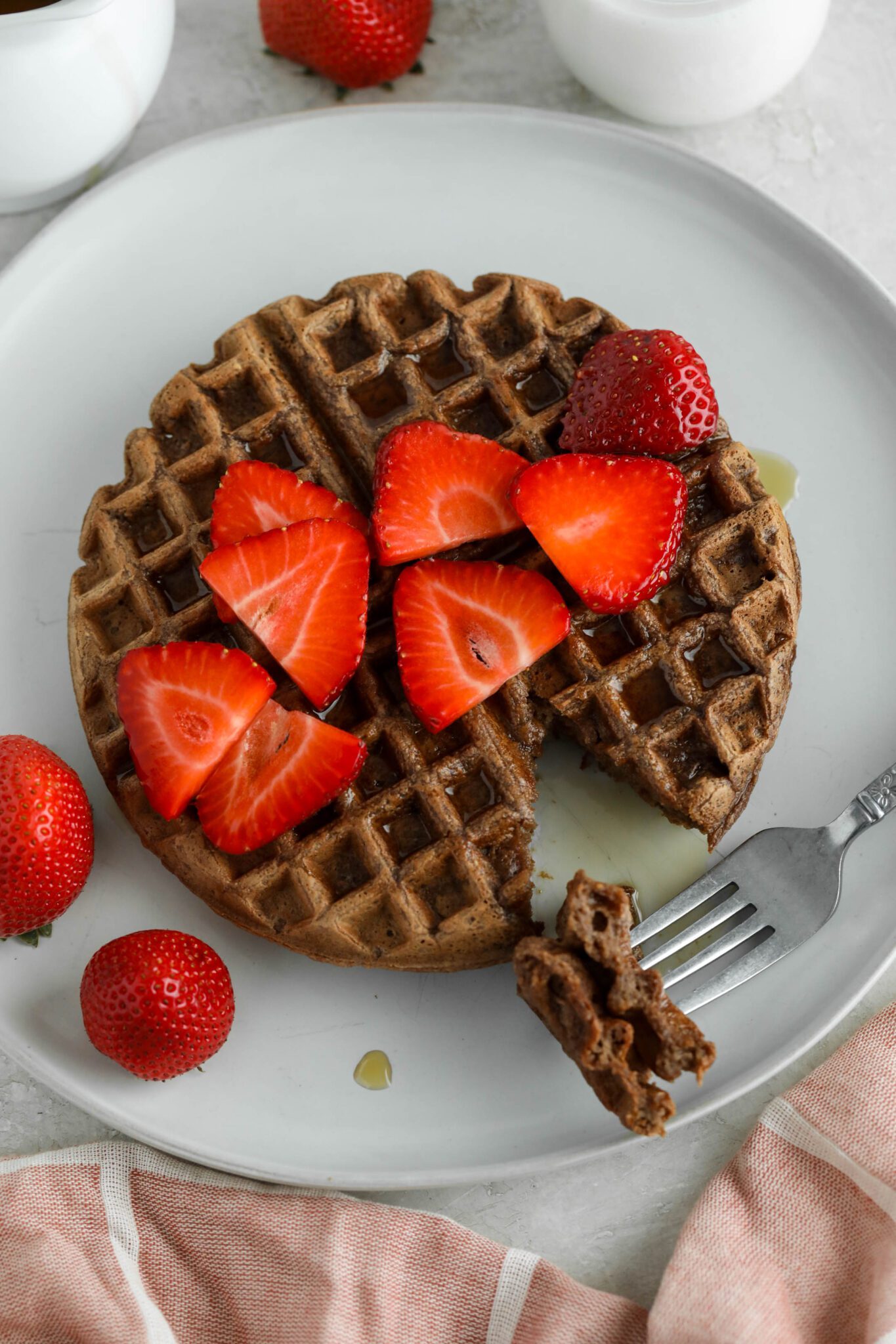 Vegan Chocolate Waffles Recipe - Flora & Vino
